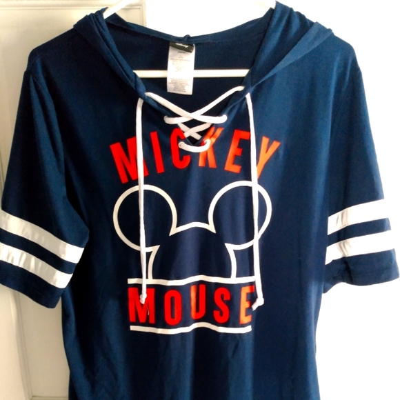 Disney | Tops | Mickey Mouse Hooded Top | Poshmark
